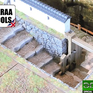 Samurai Castle Walls Set D&D Miniature Wargaming Terrain for Tabletop ...