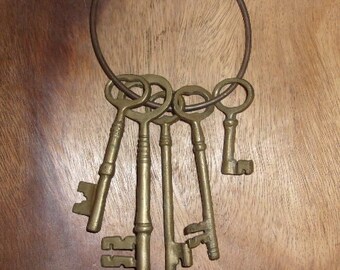 Brass Skeleton Keys | Etsy