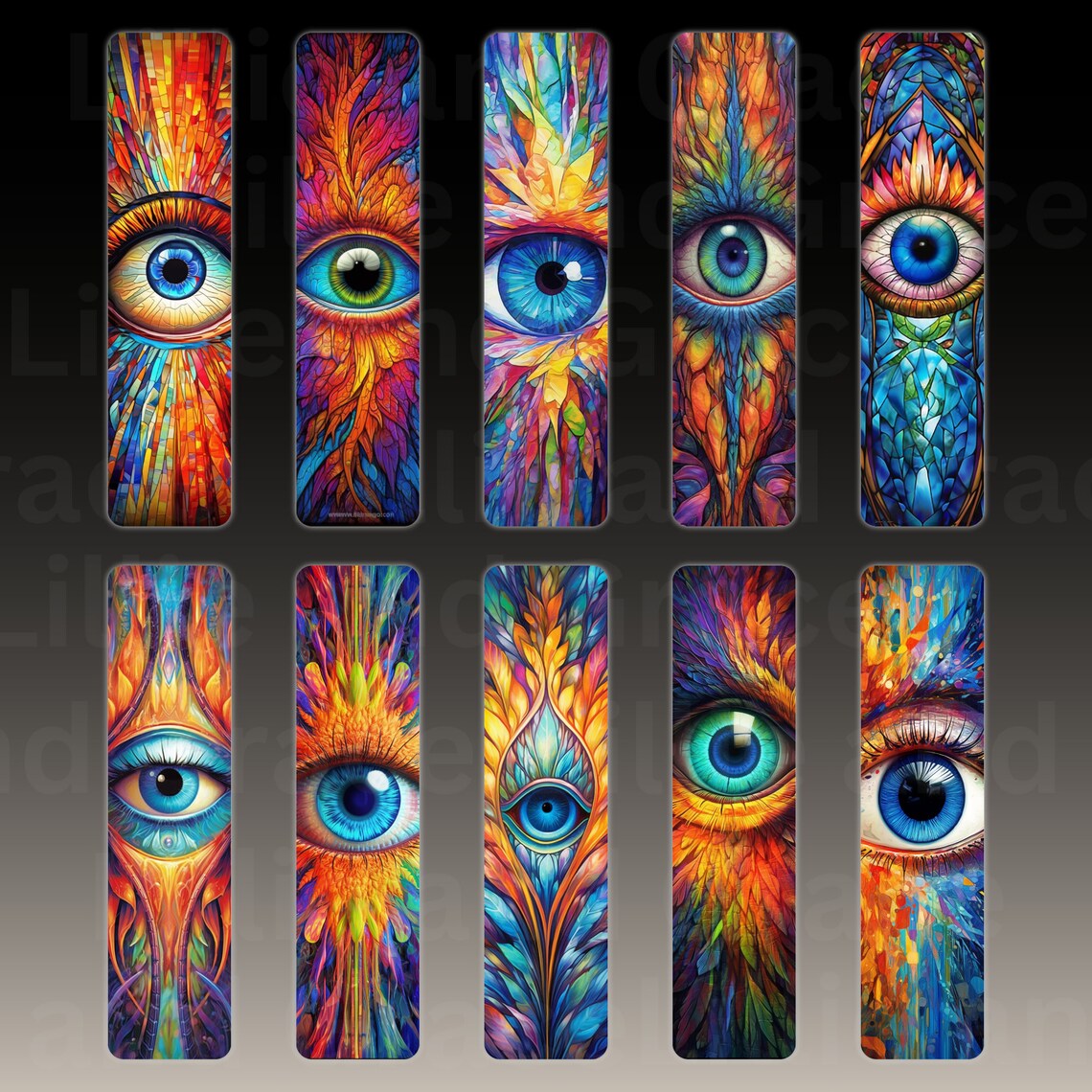 Eye See You Printable Bookmarks Bundle, 15 Colorful Designs ...