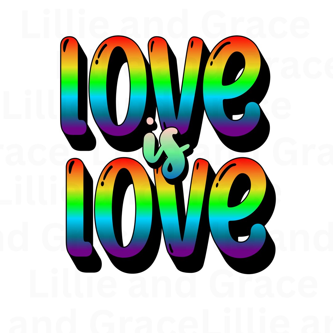 Love is Love, LGBTQIA Sublimation Design, Instant Download, Pride ...