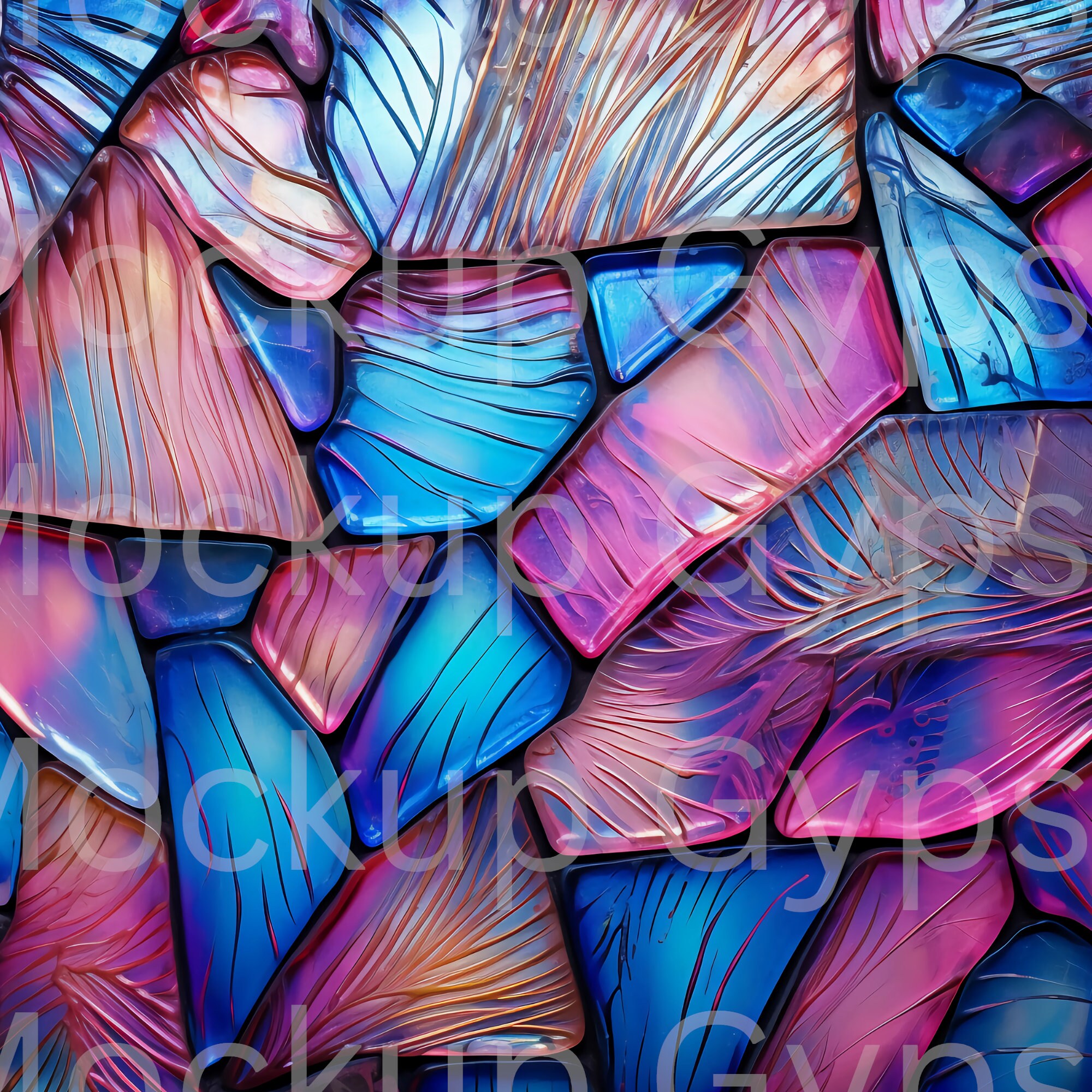 30 Mosaic Glass Background Digital Paper Download, Decorative ...