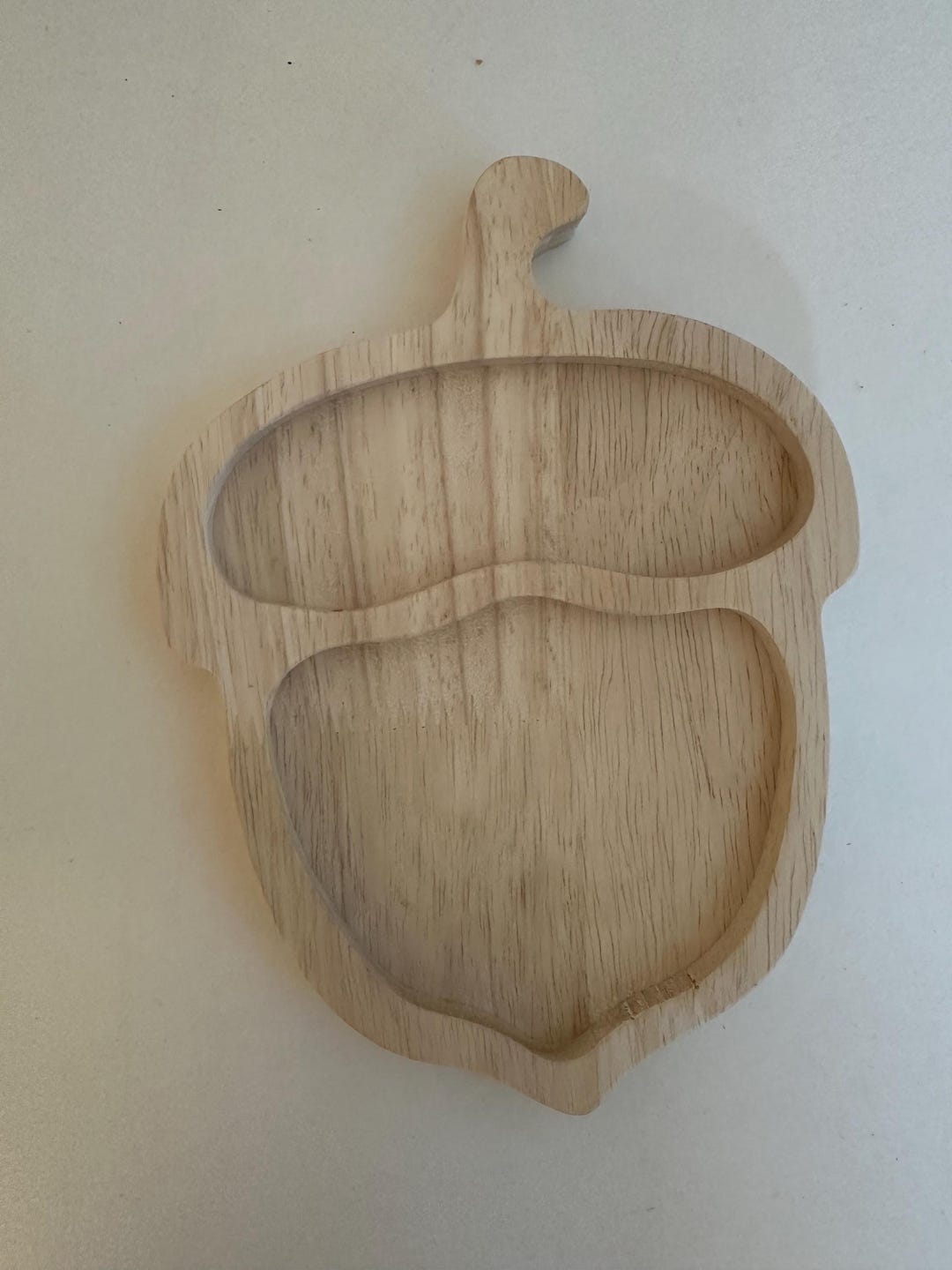 Wooden Acorn Shaped Tray - Etsy