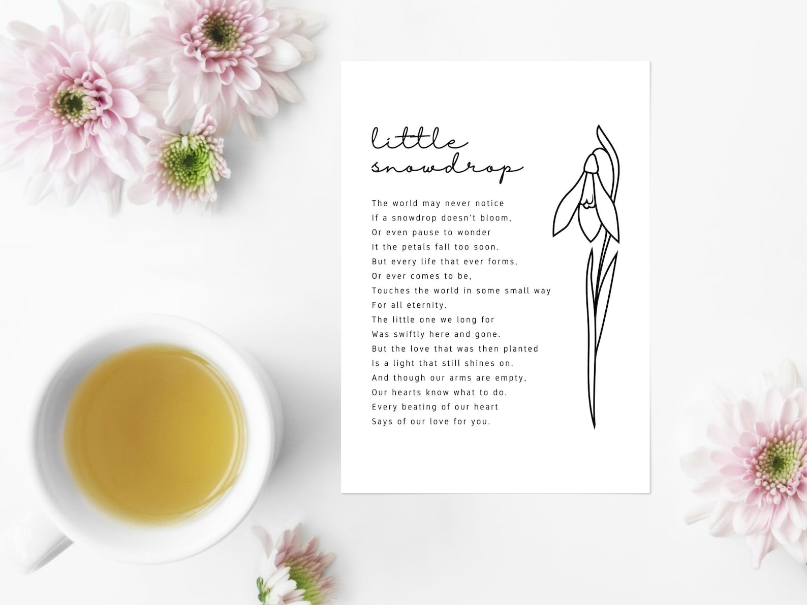 Miscarriage Gift for Mom or Dad Baby Loss Poem Child Loss - Etsy