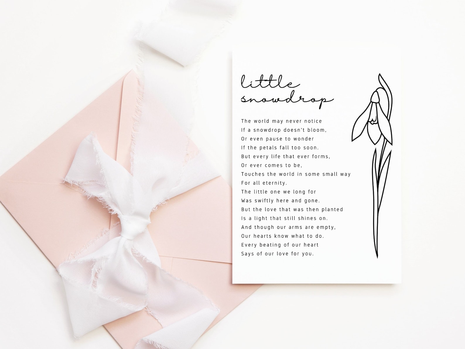 Miscarriage Gift for Mom or Dad, Baby Loss Poem, Child Loss Remembrance ...