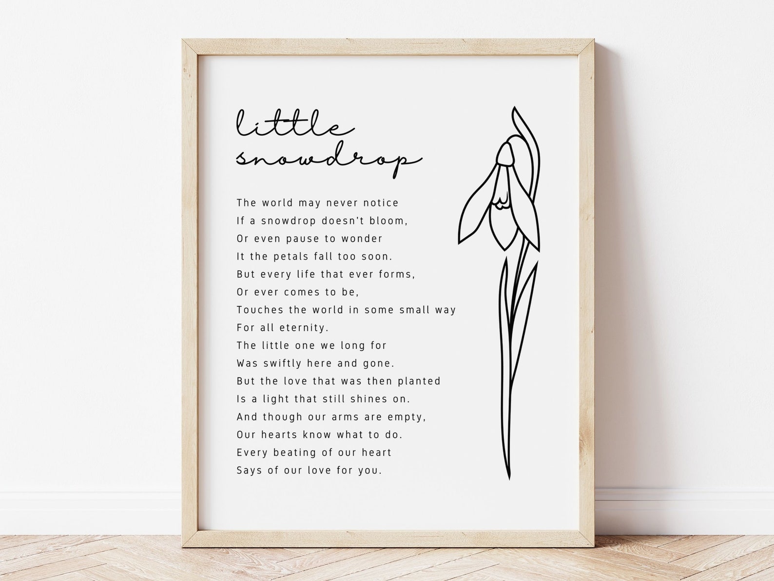 Miscarriage Gift for Mom or Dad Baby Loss Poem Child Loss - Etsy