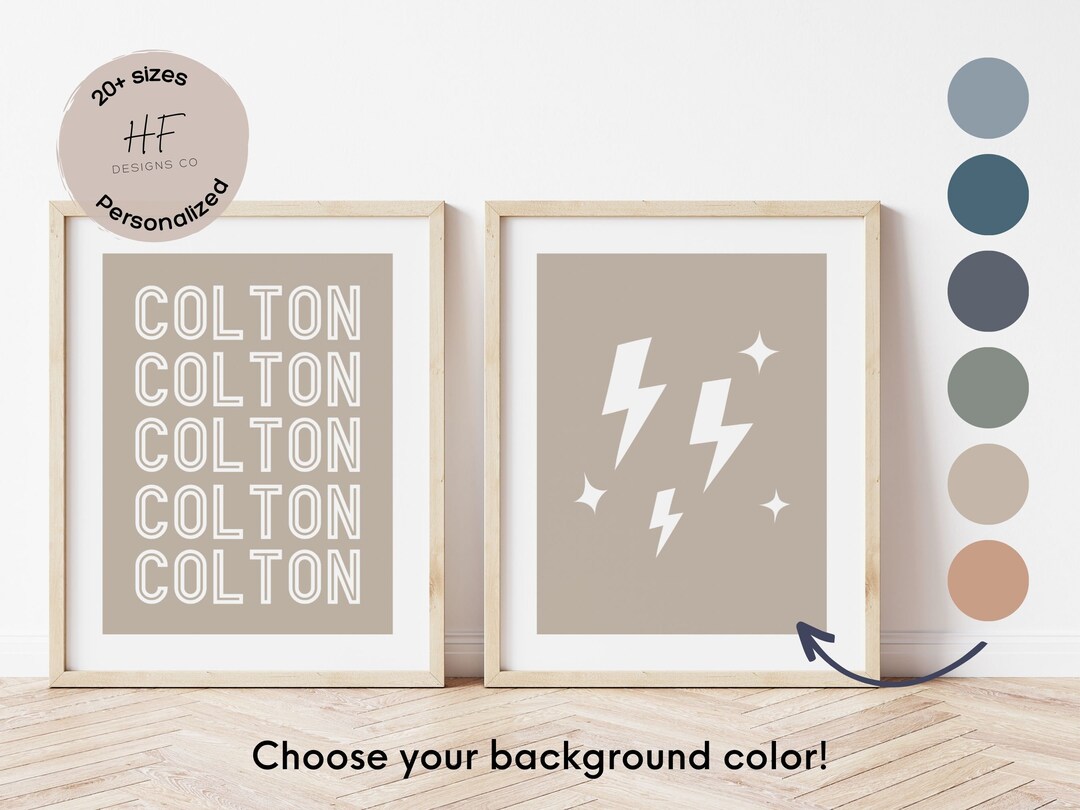 Custom Name Print Boy Nursery, Personalized Name Print, Boy Nursery ...