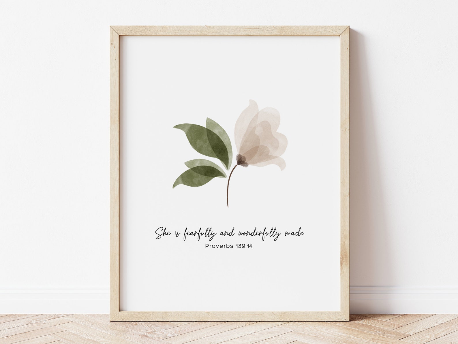 Christian Flower Nursery Decor, Girl Nursery Bible Verse, Baby Girl ...