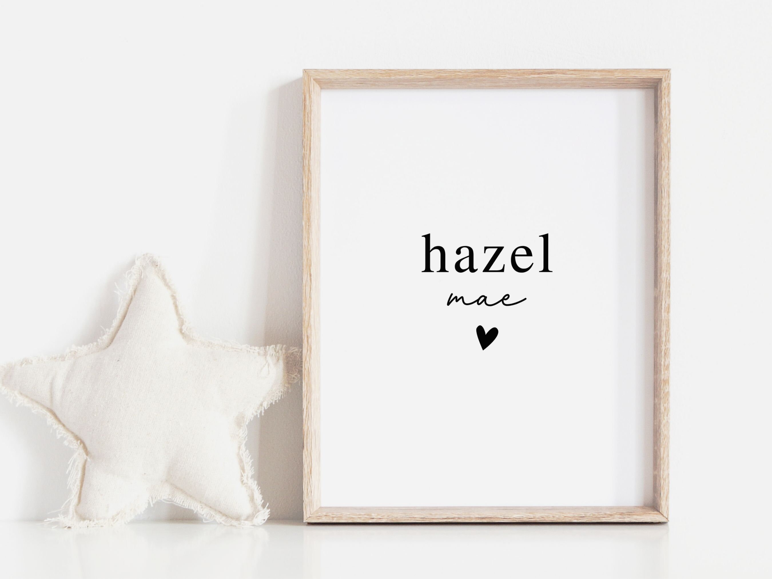 First and Middle Name Print Printable Name Sign Personalized - Etsy