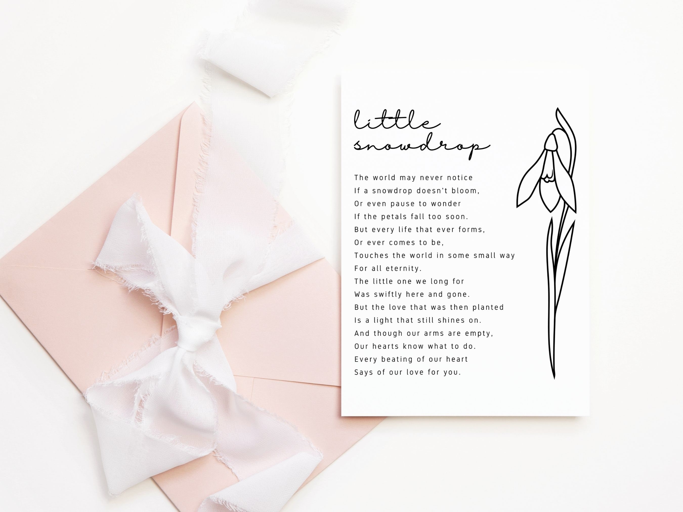 Miscarriage Gift for Mom or Dad, Baby Loss Poem, Child Loss Remembrance ...