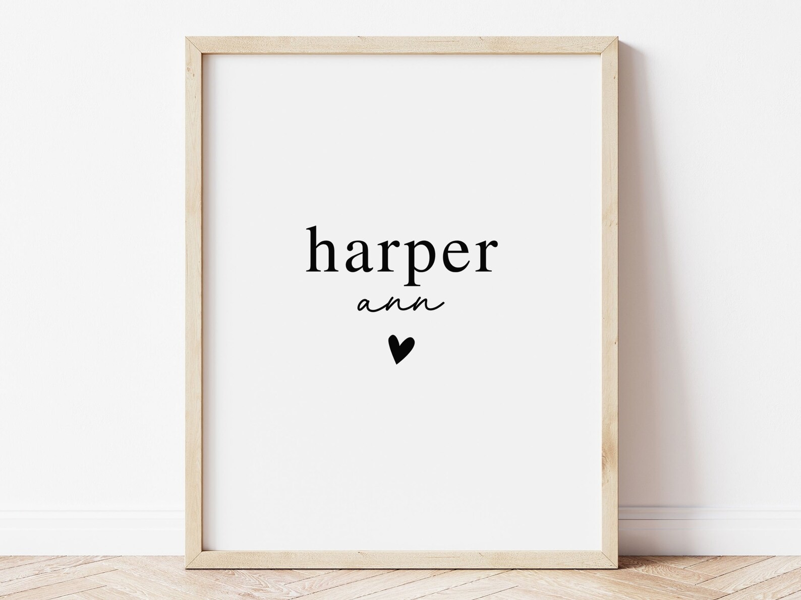 First and Middle Name Print Printable Name Sign Personalized - Etsy
