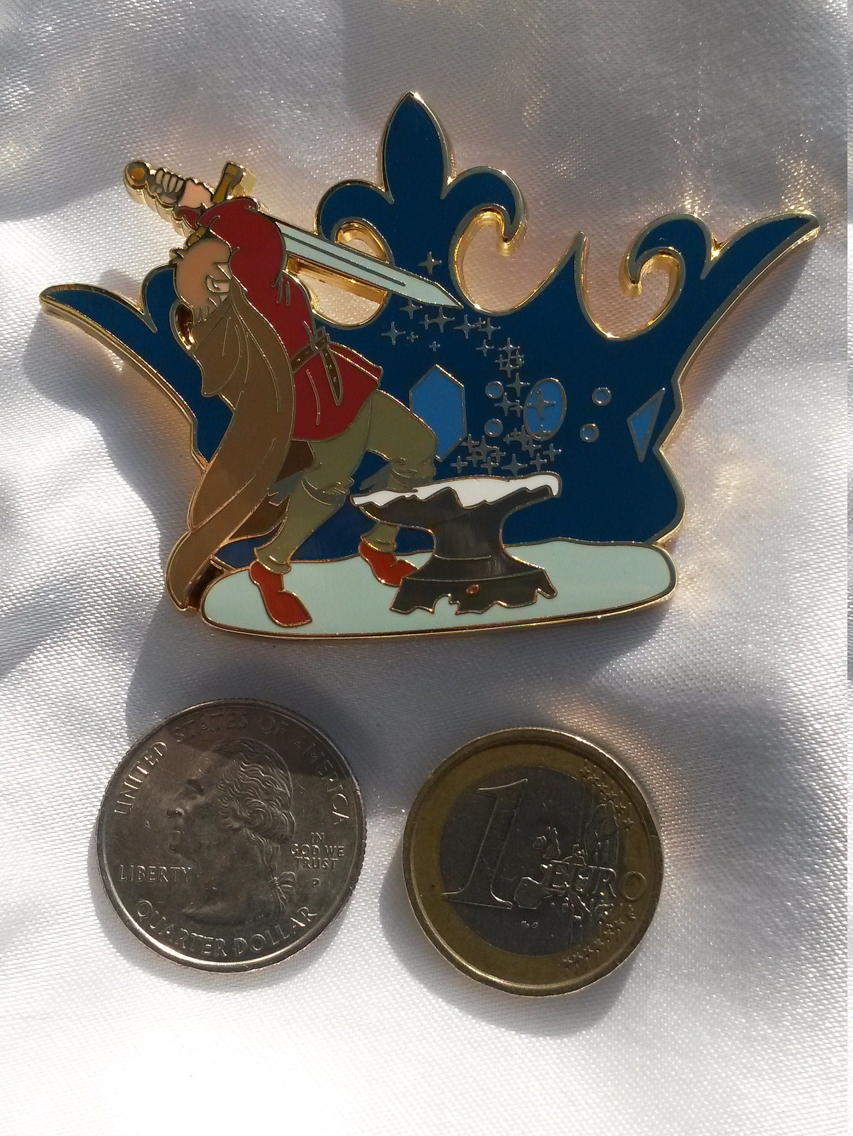 King Arthur Sword in a Stone Limited Edition of 60 Pin Fairy-tale-pins ...