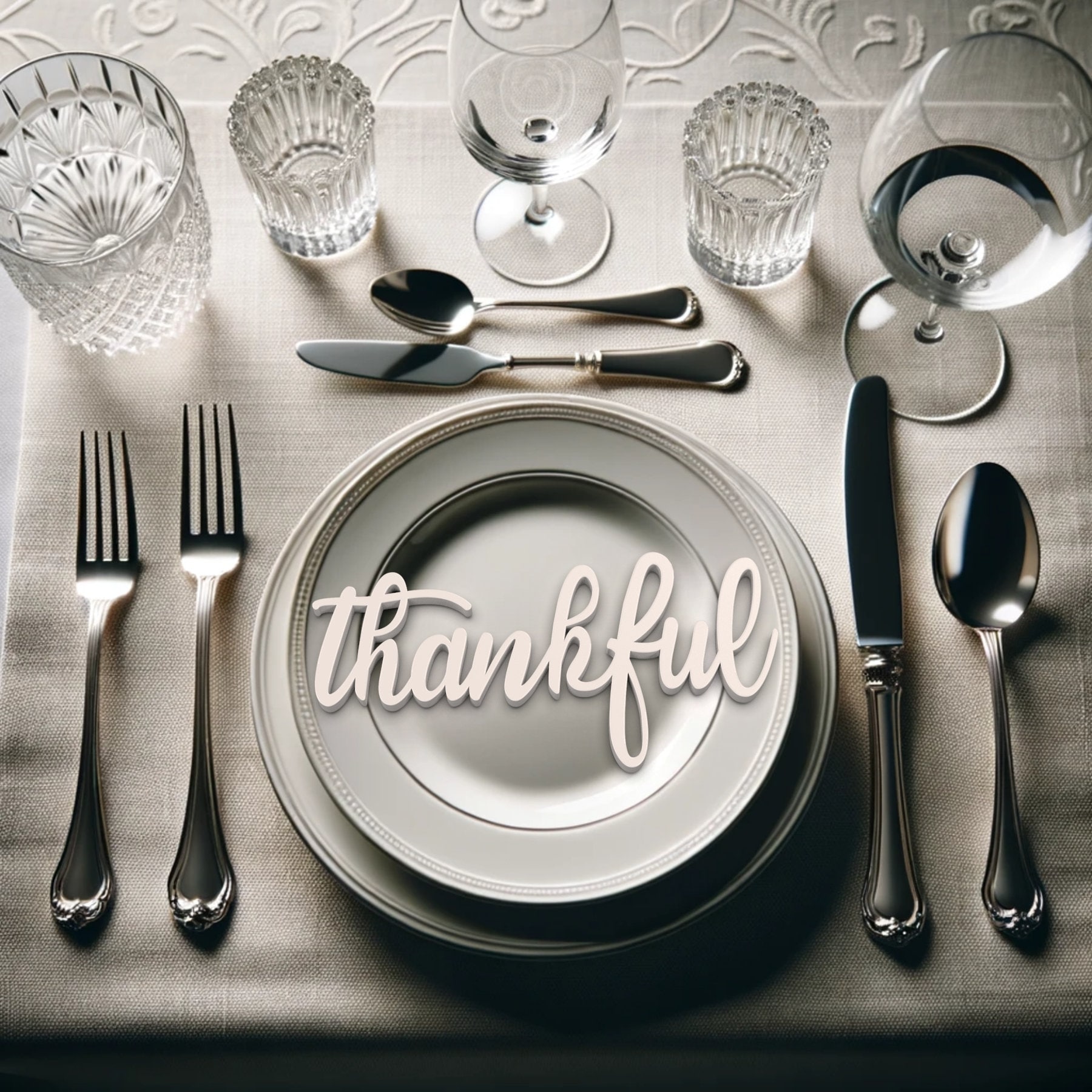 Thankful Place Cards - Thanksgiving Name Plates - Small Thankful Sign ...