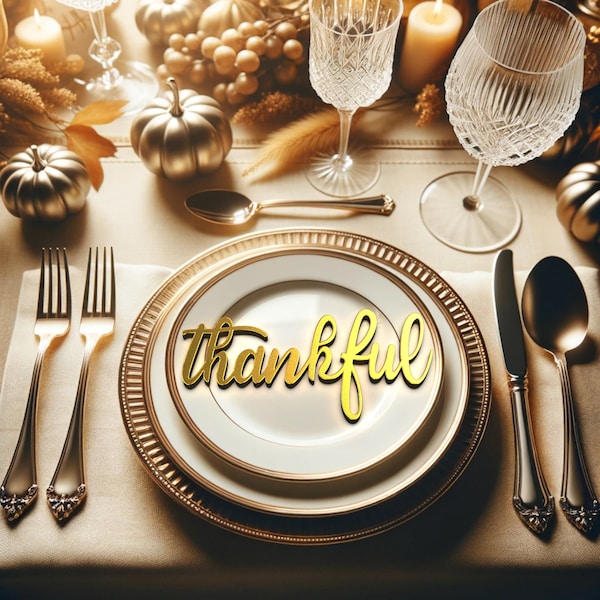Thankful Plates - Etsy