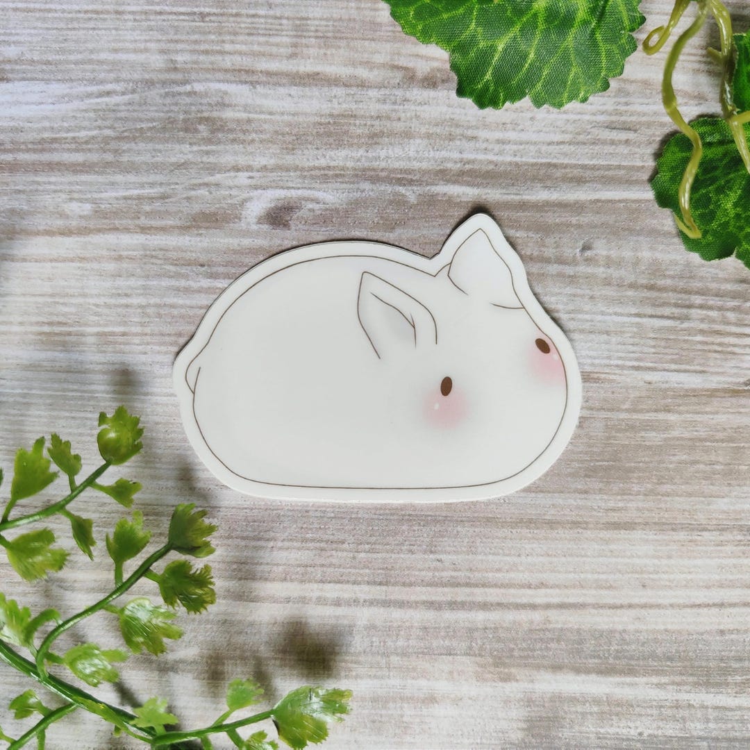 Jello Snow Bunny 3" Sticker - Etsy