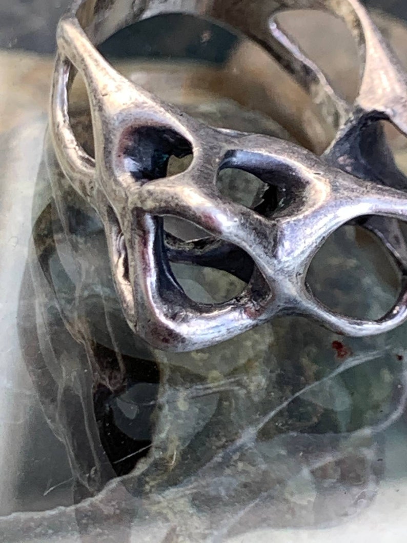 Sterling Silver Brutalist 1960's Ring Size 7 - Etsy