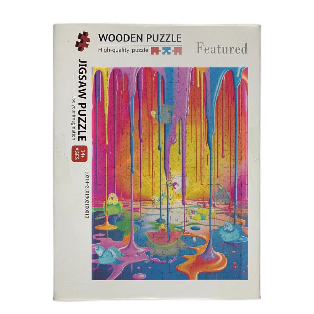 Parrot Playground Jigsaw Puzzle, Bird Pet Puzzle Game Rainbow Paint ...