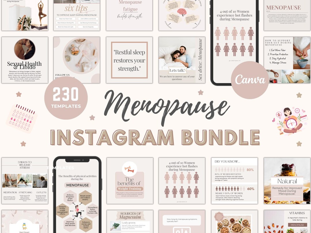 230 Menopause Instagram Posts & Stories, Hormone Health Social Media ...