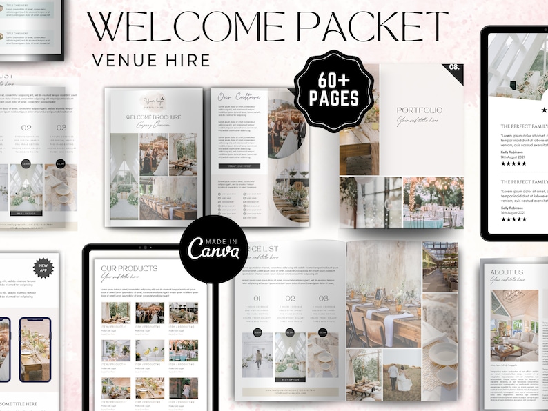 Venue Rental Forms Template, Wedding Venue Contract, Venue Hire Package ...