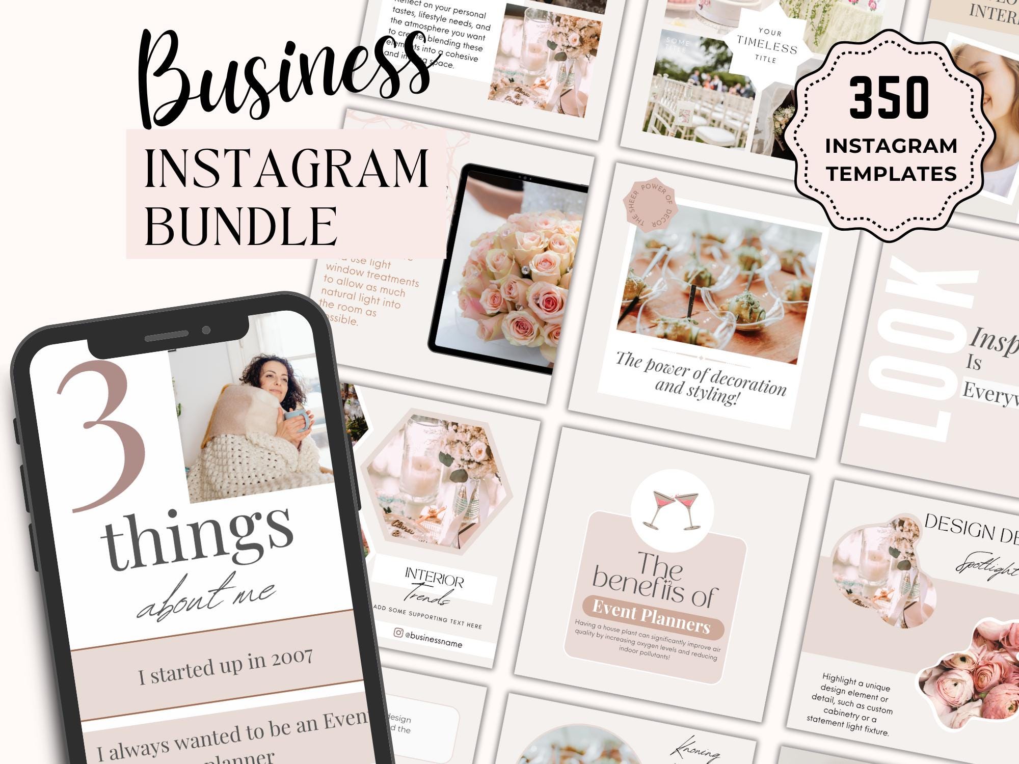 Event Planner Business Instagram Templates, Editable Event Coordinator ...