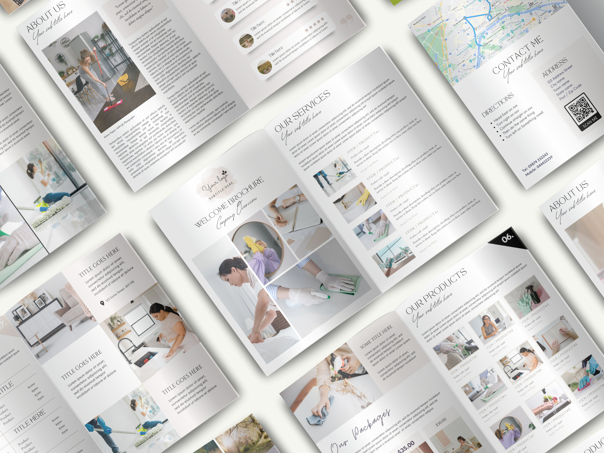 Cleaning Business Welcome Book, Cleaning Service Portfolio Template ...