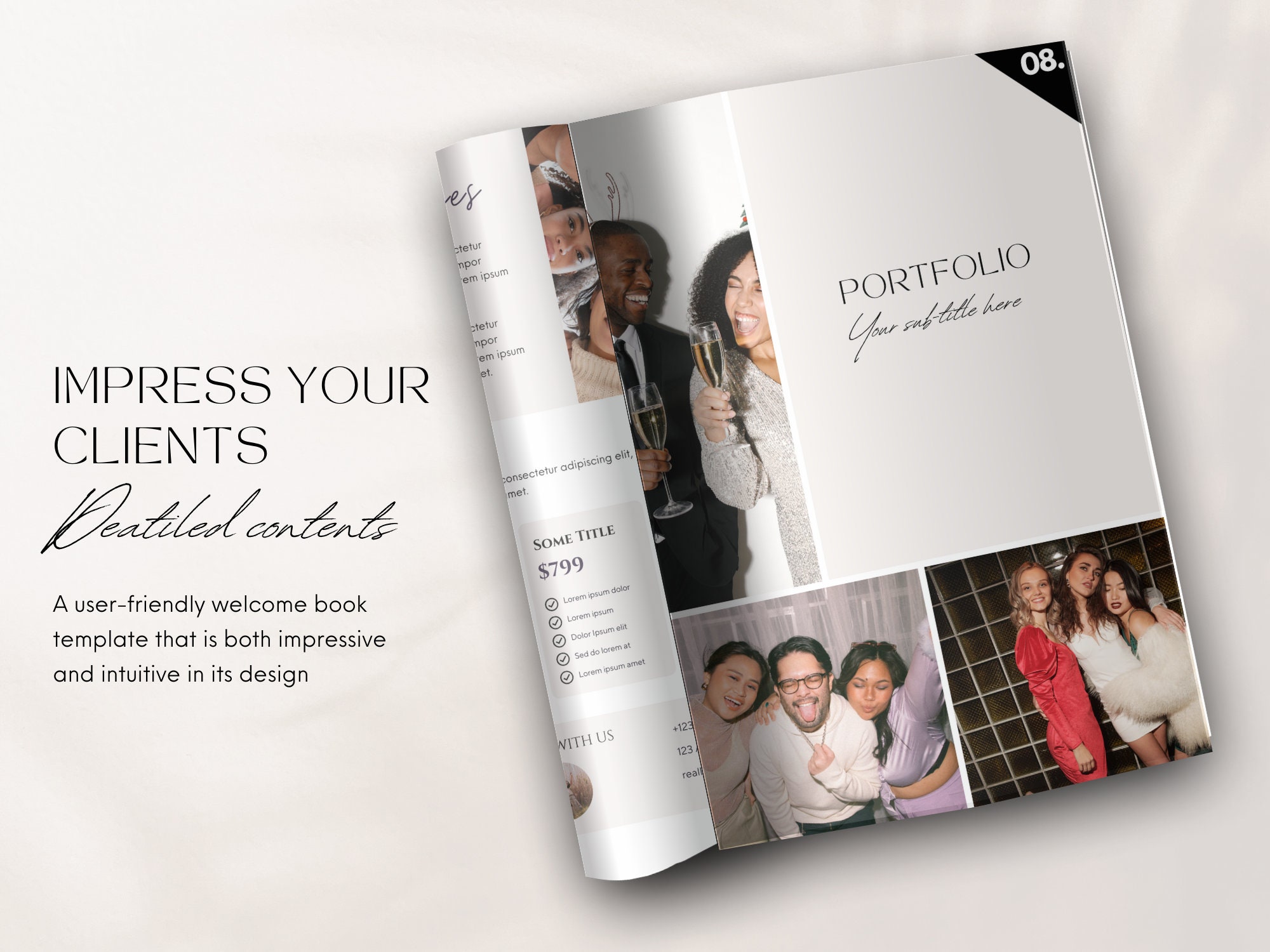 360 Photo Booth Welcome Packet, Event Planner, Portfolio Template Guide ...