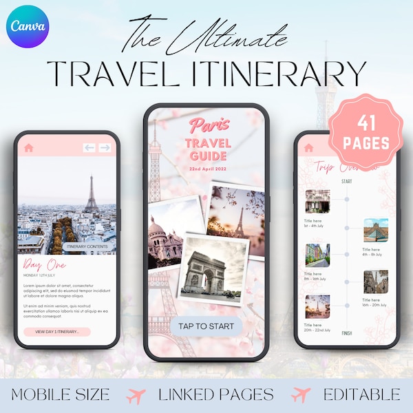 100 Page Travel Ebook Templates for Canva, Blogger Templates, Ebook ...