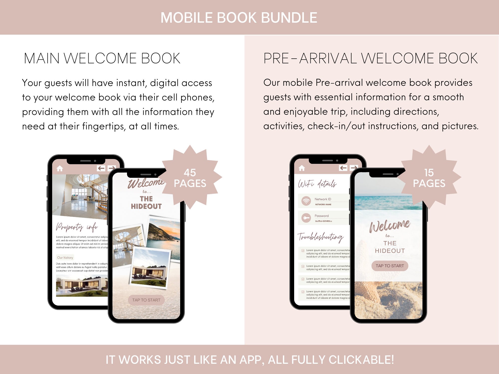 Airbnb/vrbo Host Bundle Template, Welcome Book Airbnb, Editable Airbnb ...