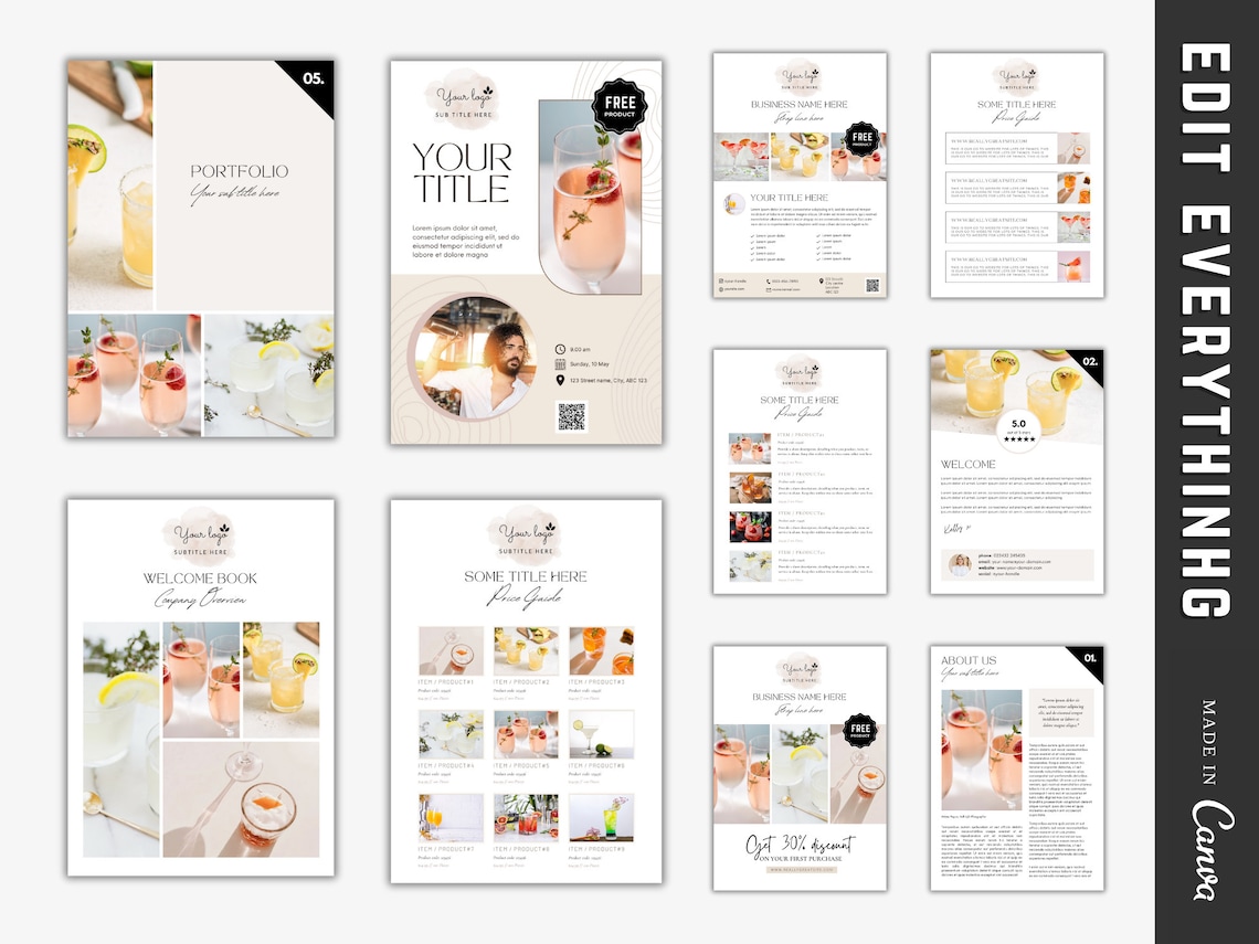 Mobile Bar Forms, Editable Bartending Business Contract, Bartending ...
