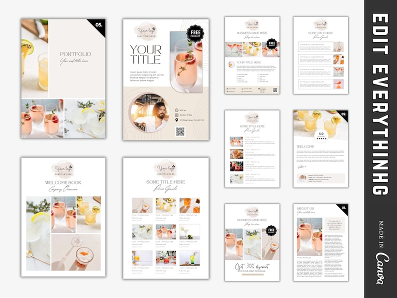 Mobile Bar Forms, Editable Bartending Business Contract, Bartending ...