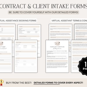 Virtual Assistant Template Bundle, Virtual Assistant Social Media, VA ...