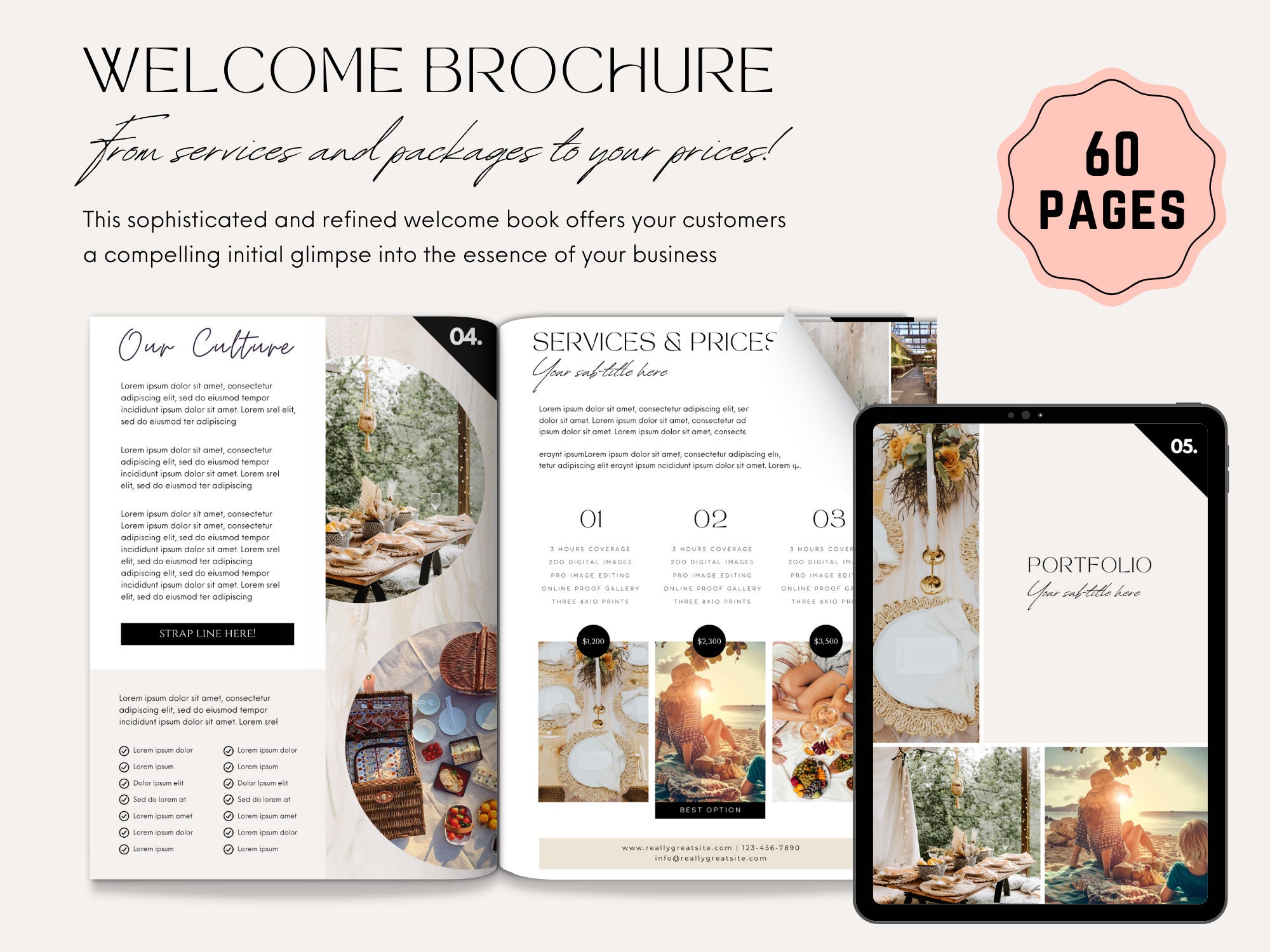 Editable Luxury Picnic Form Bundle, Business Contract Template, Rental ...