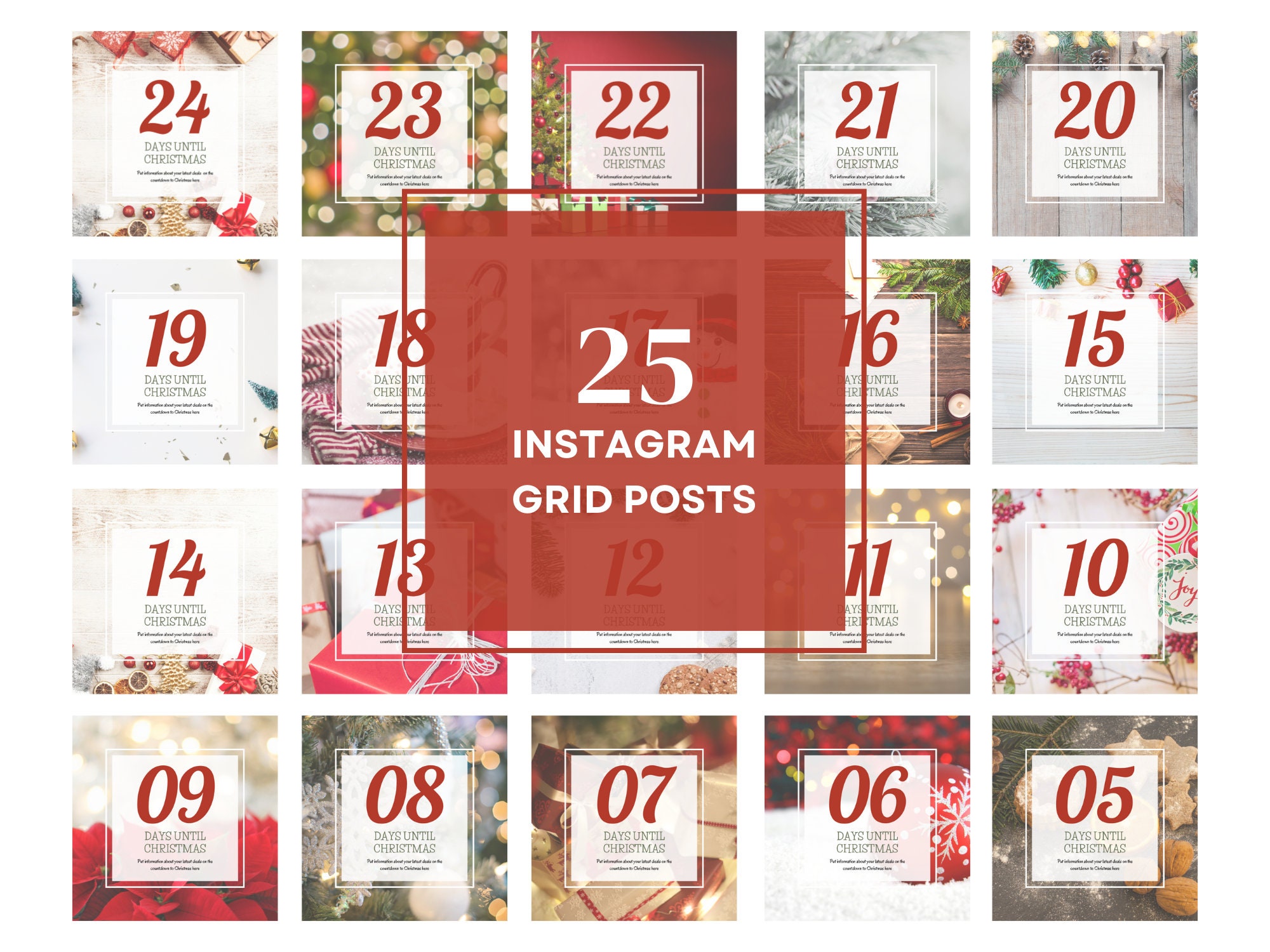 Advent Calendar Instagram Stories & Posts Christmas Instagram - Etsy