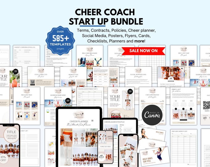 Editable Team Roster Template, Cheer Coach Planner, Printable - Etsy Canada