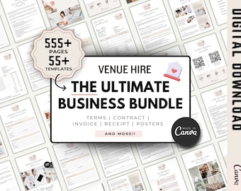 Event Venue Rental Service Contract/agreement Bundle, Editable Event ...