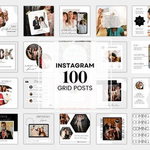 Photo Booth Business Instagram Templates, Minimalist Instagram Posts ...