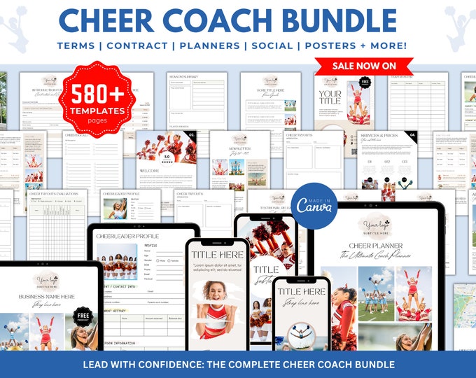 Cheer Season Planner | Record Your Goals, Competition Notes, Squad ...