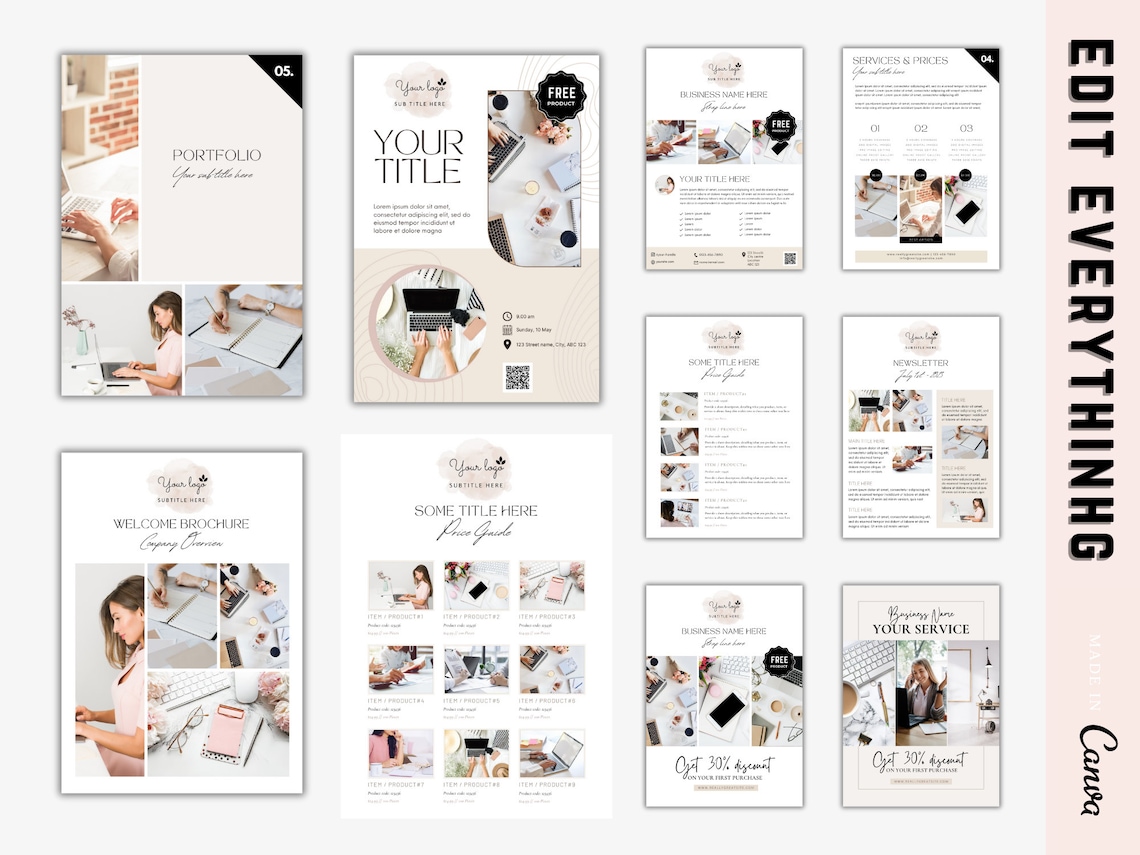 Virtual Assistant Template, VA Branding Kit, Virtual Assistant Client ...
