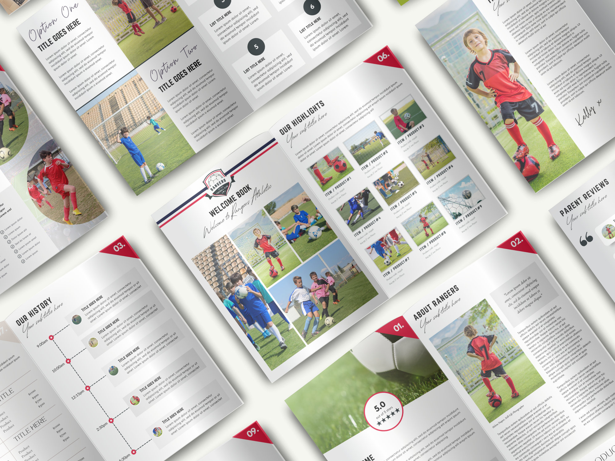 Football Coach Welcome Book Template, Parent Welcome Packet, Soccer ...