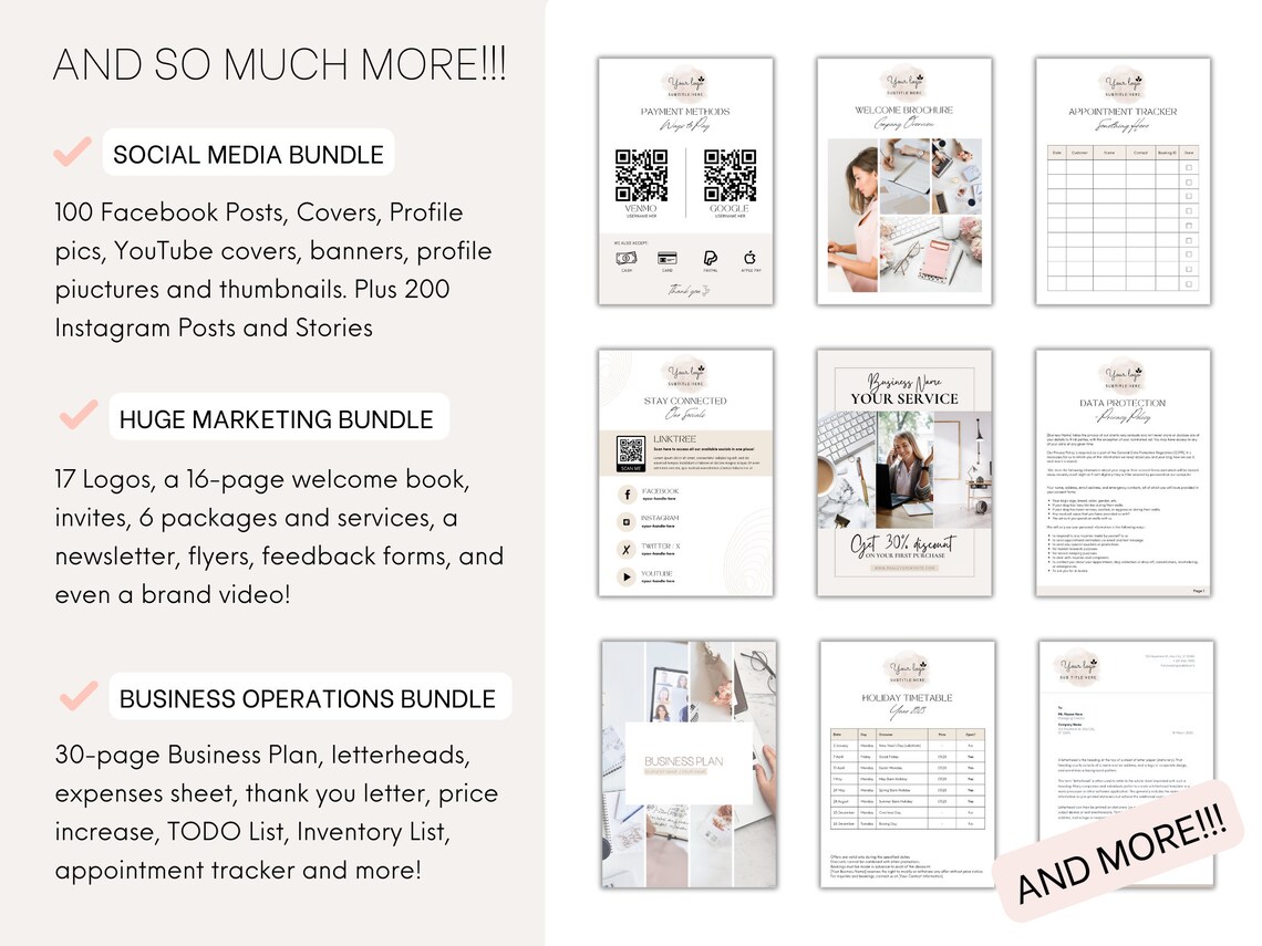 Virtual Assistant Template, VA Branding Kit, Virtual Assistant Client ...