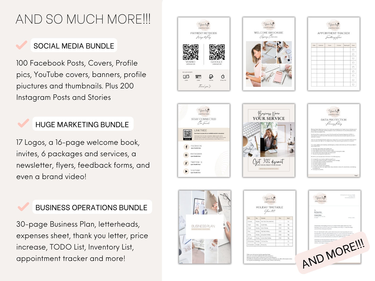 Virtual Assistant Template, VA Branding Kit, Virtual Assistant Client ...