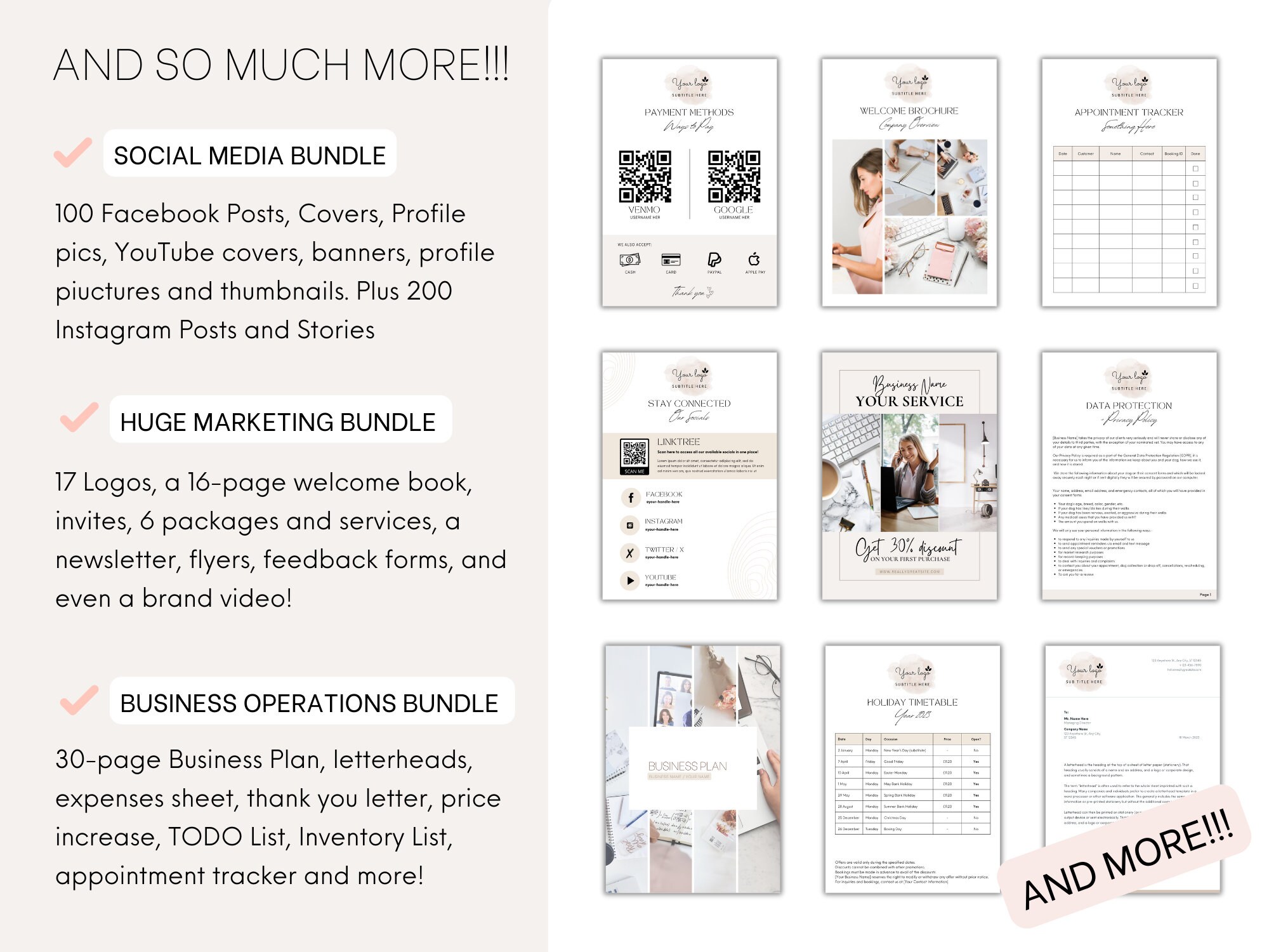Virtual Assistant Template, VA Branding Kit, Virtual Assistant Client ...
