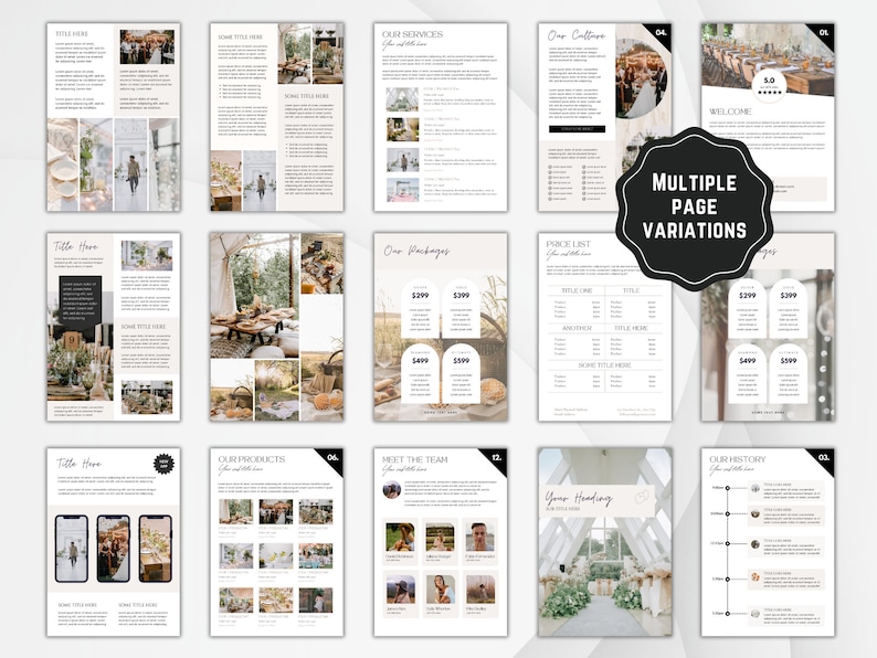 Venue Rental Welcome Book, Editable Onboarding Template, Venue Hire ...