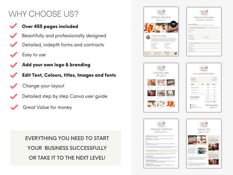 Mobile Bar Forms, Editable Bartending Business Contract, Bartending ...