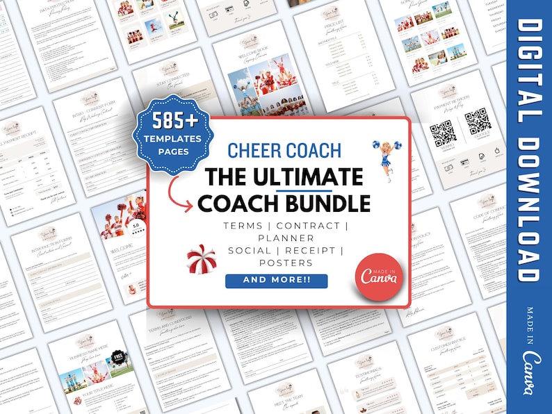 Cheer Coach Planner Template, Cheerleading Contract Forms, Cheer ...