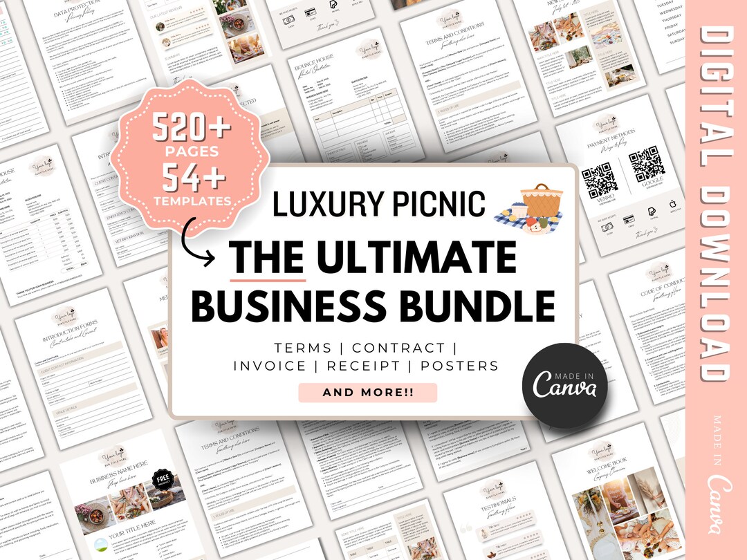 Luxury Picnic Business Forms, Event Planner, Picnic Planning, Luxury ...