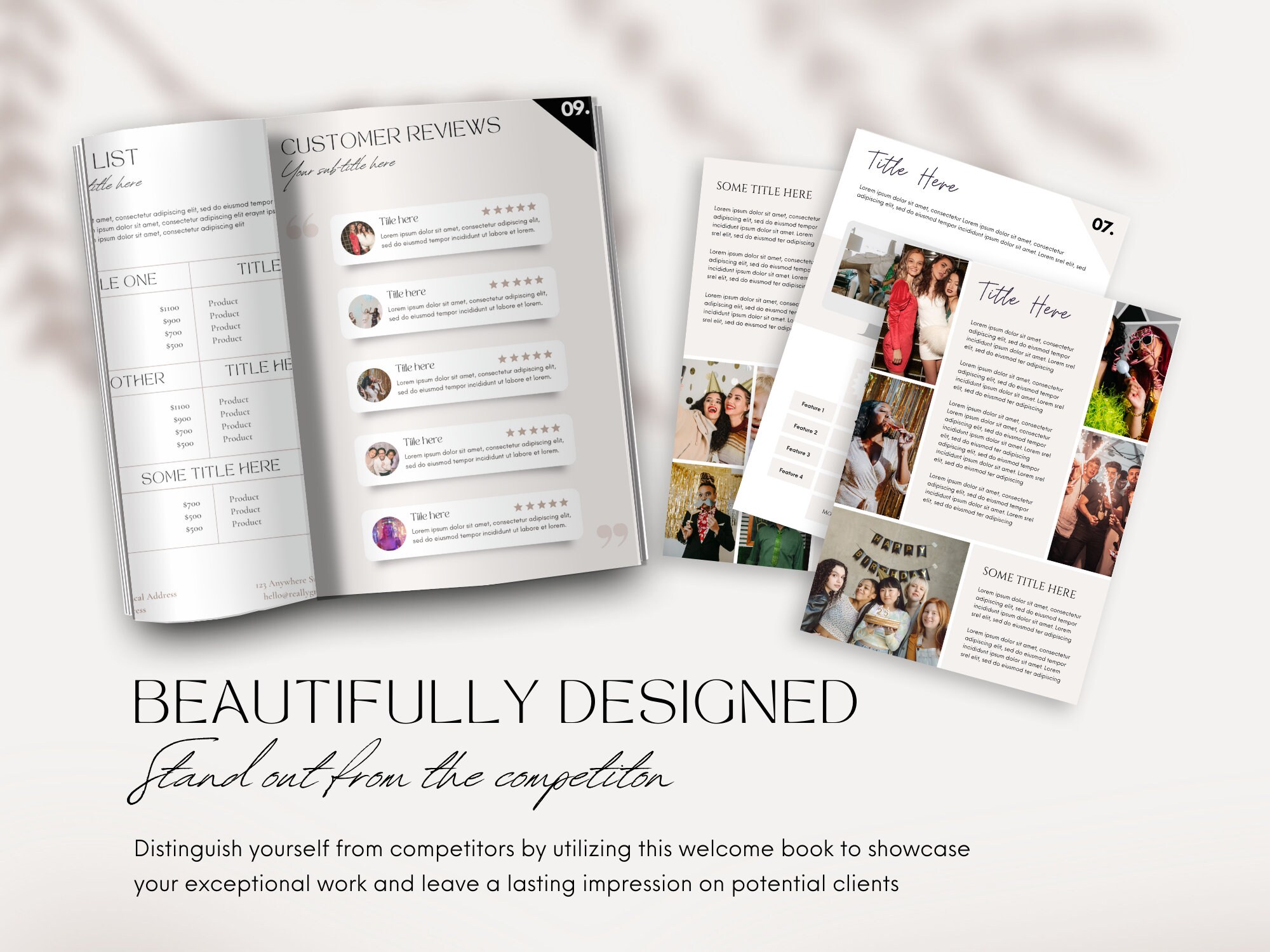 360 Photo Booth Welcome Packet: Event Planner Brochure (digital ...