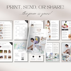 Cleaning Business Welcome Book, Cleaning Service Portfolio Template ...