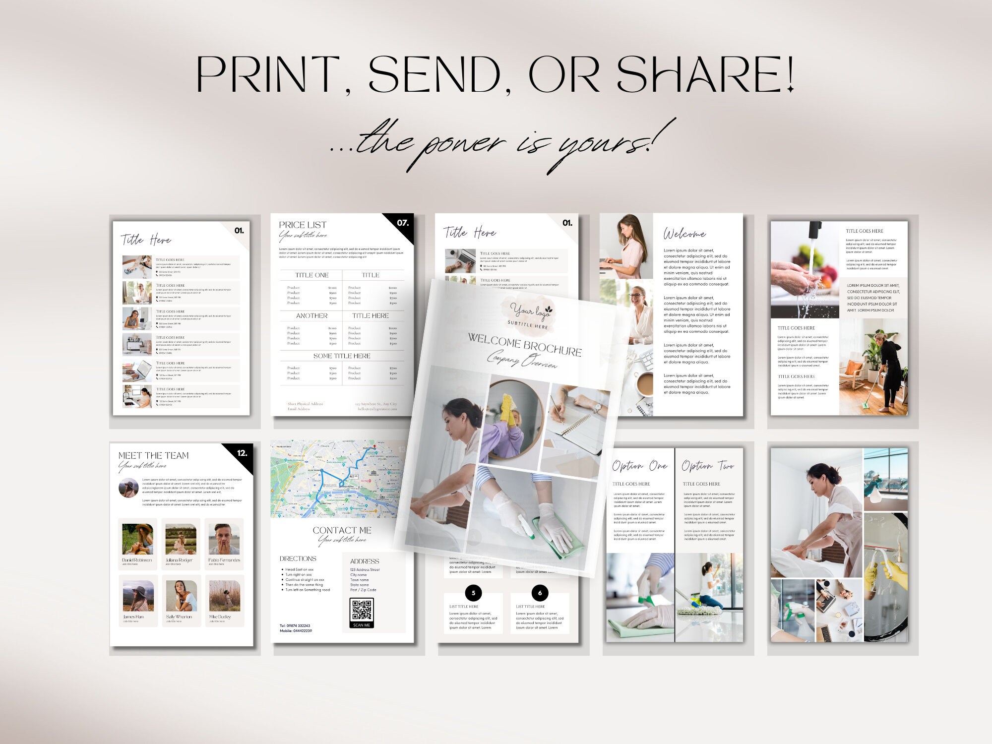 Cleaning Business Welcome Book, Cleaning Service Portfolio Template ...