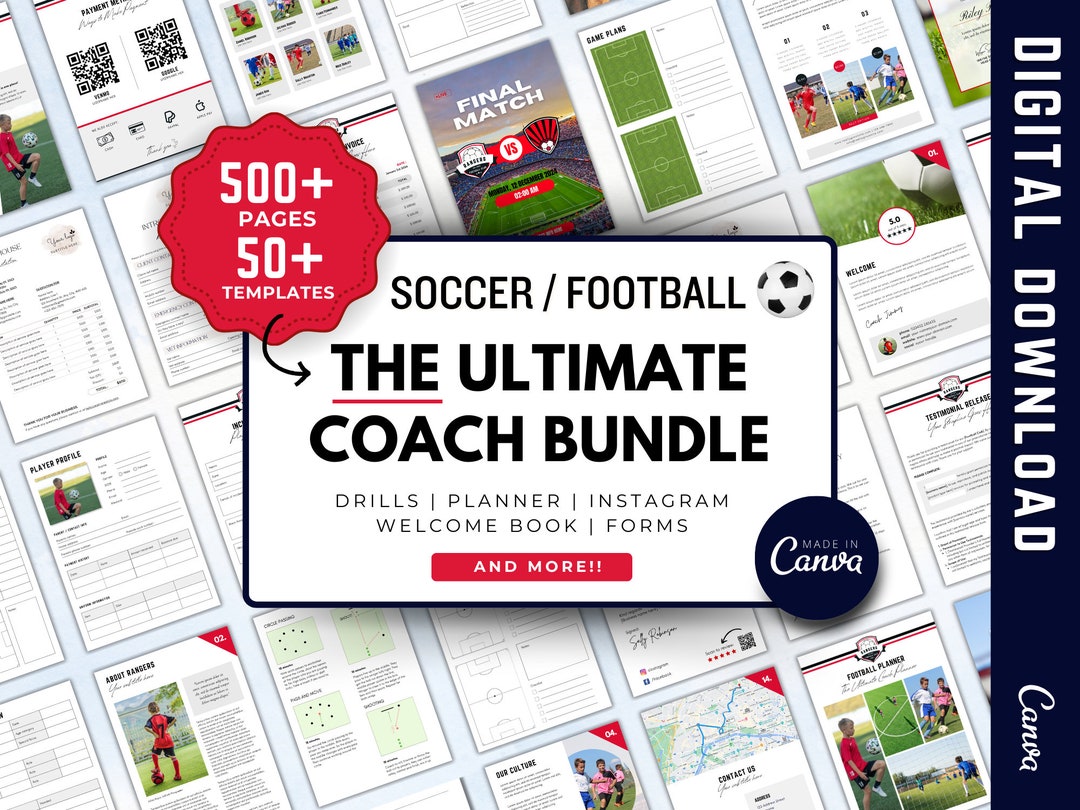 ULTIMATE Football Training Drills and Coaching Bundle, Football Coach ...