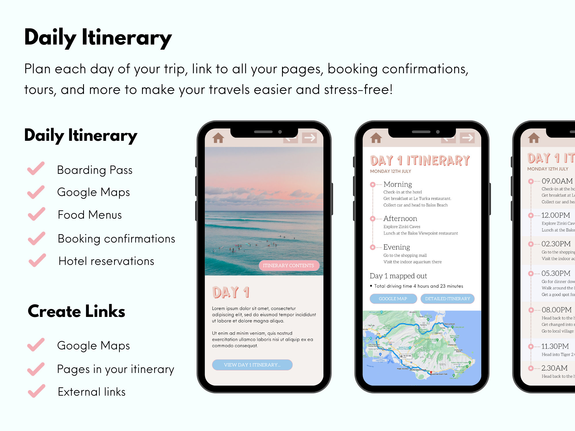 Ultimate Digital Travel Itinerary for Mobile Digital Travel - Etsy